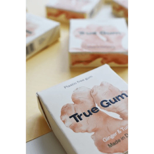Chewing Gum Gingembre Bio 21g True Gum | -18% sur Kazidomi