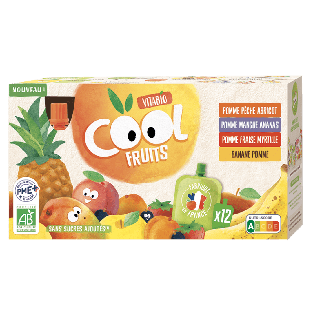 Multi-Flavour Pouch 4 x 3 recipes Organic 1.21Kg Cool Fruits | -10% on ...