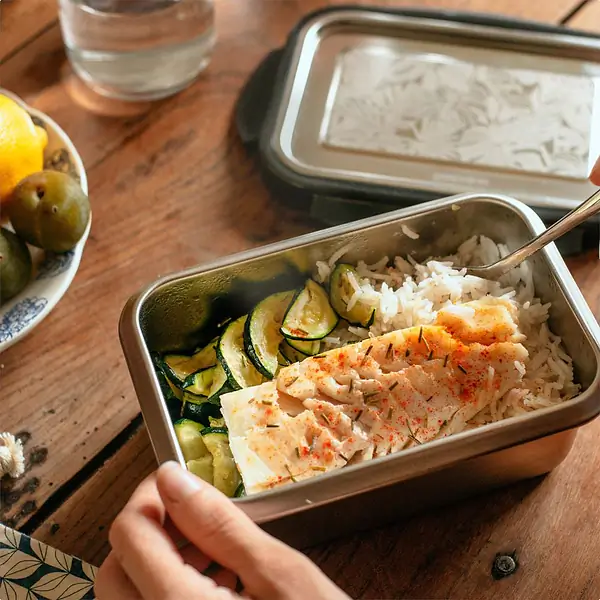 Boite Repas Micro-Ondes Jungle 1000 ml |Kazidomi