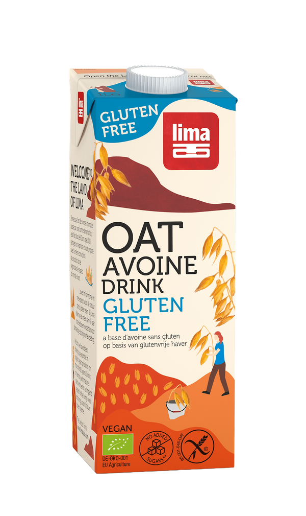 Gluten-Free Oat Drink Organic 1L Lima | -15% on Kazidomi